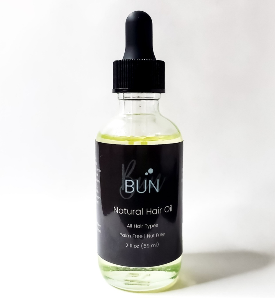 Natural Hair Oil | Bun Hair Game